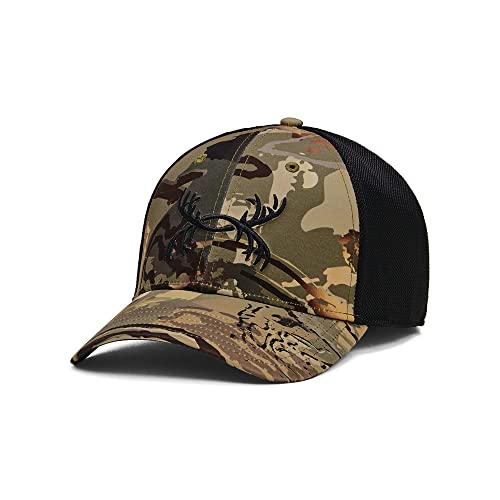 Under Armour Men's Outdoor Antler Trucker Hat , (994) UA Forest All Season Camo / Black / Black, One Size Fits Most
