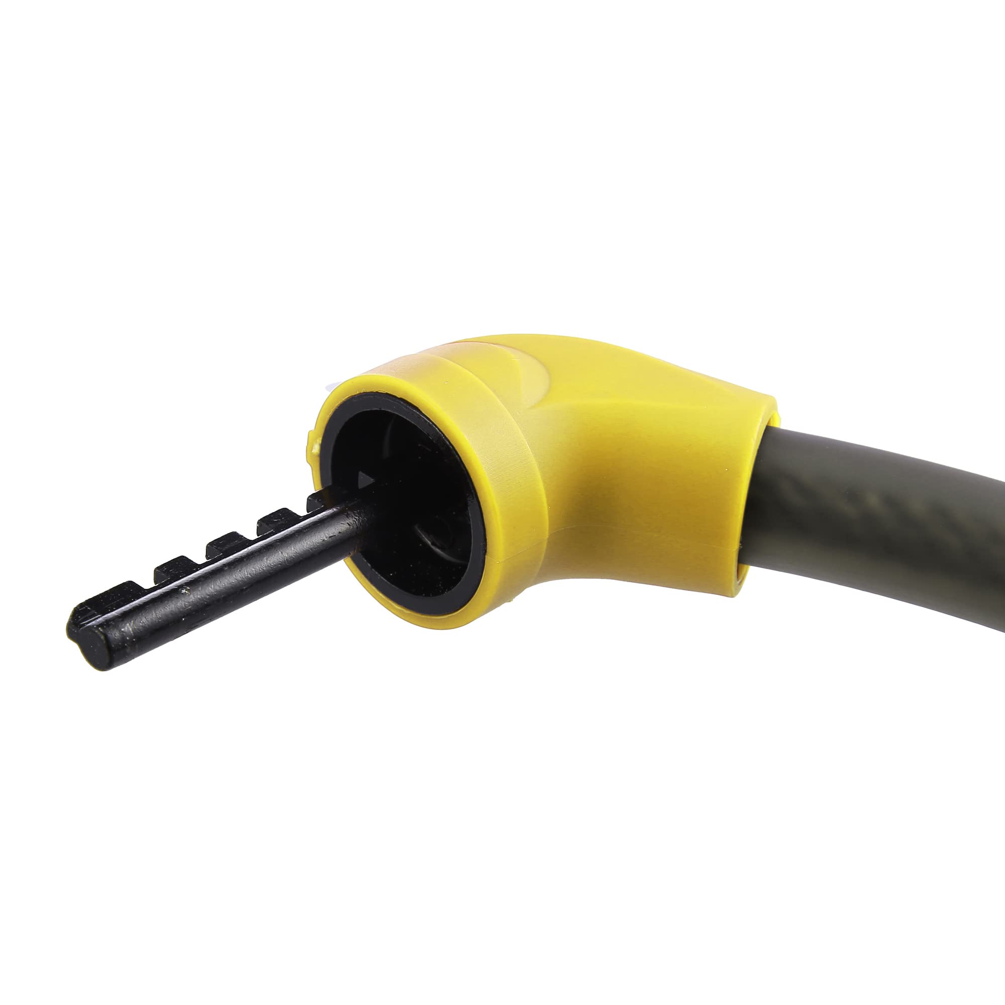 X AUTOHAUX 71cmx17mm Security Portable 5 Digit Resettable Combination Bike Cable Lock Yellow