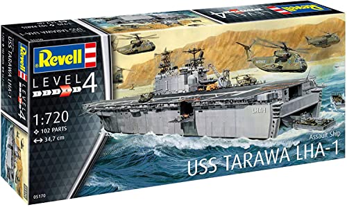 Revell RV05170 Assault Ship USS Tarawa LHA-1 Plastic Model kit, 1:720