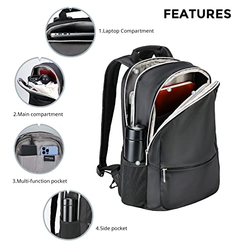 Swissdigital Design Laptop Backpack,15.8 Inch Business Travel Backpack with USB Charging Port For Men and Women,Bookbag for College (Remi)