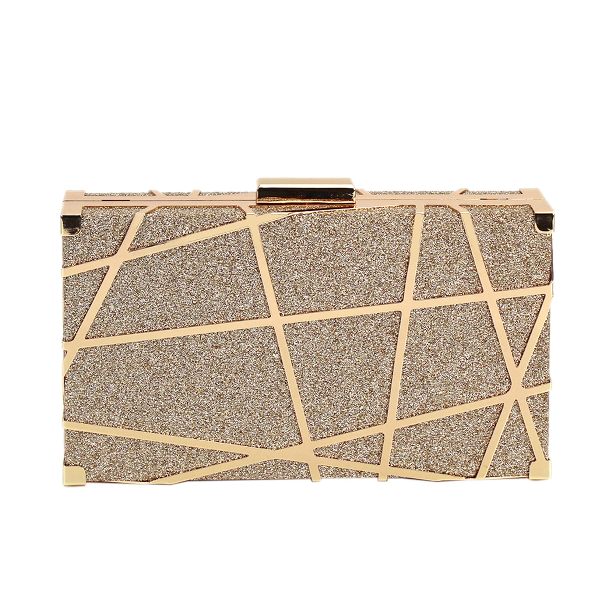 Women Metal Vintage Evening Bag Clutch Purse Hollow Wedding Party Chain Crossbody Bag