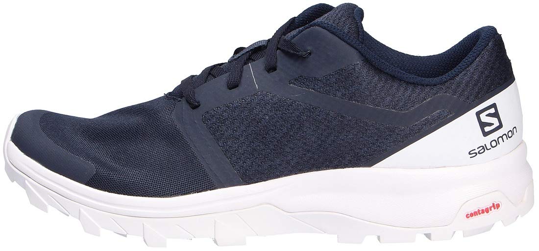 Salomon Men's Outbound Hiking Shoes, Navy Blazer/White/White, 7.5