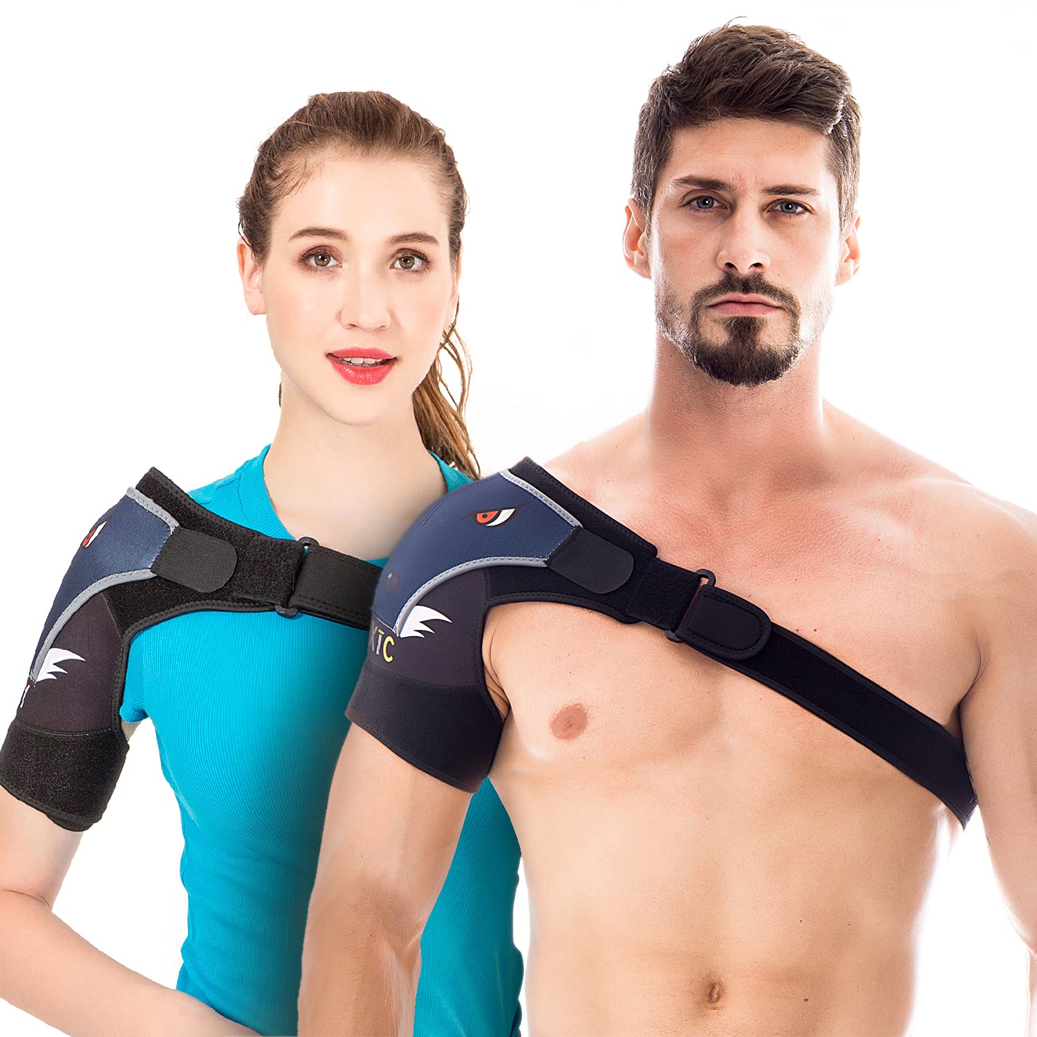 YXTC Shoulder Stability Brace for Men and Women, Compression Support for Torn Rotator Cuff and Other Shoulder Injuries，Tendonitis, Dislocation, Bursitis, Pressure Pad Light and Breathable Neoprene Shoulder Support for Rotator Cuff, Dislocated AC Joint Pa