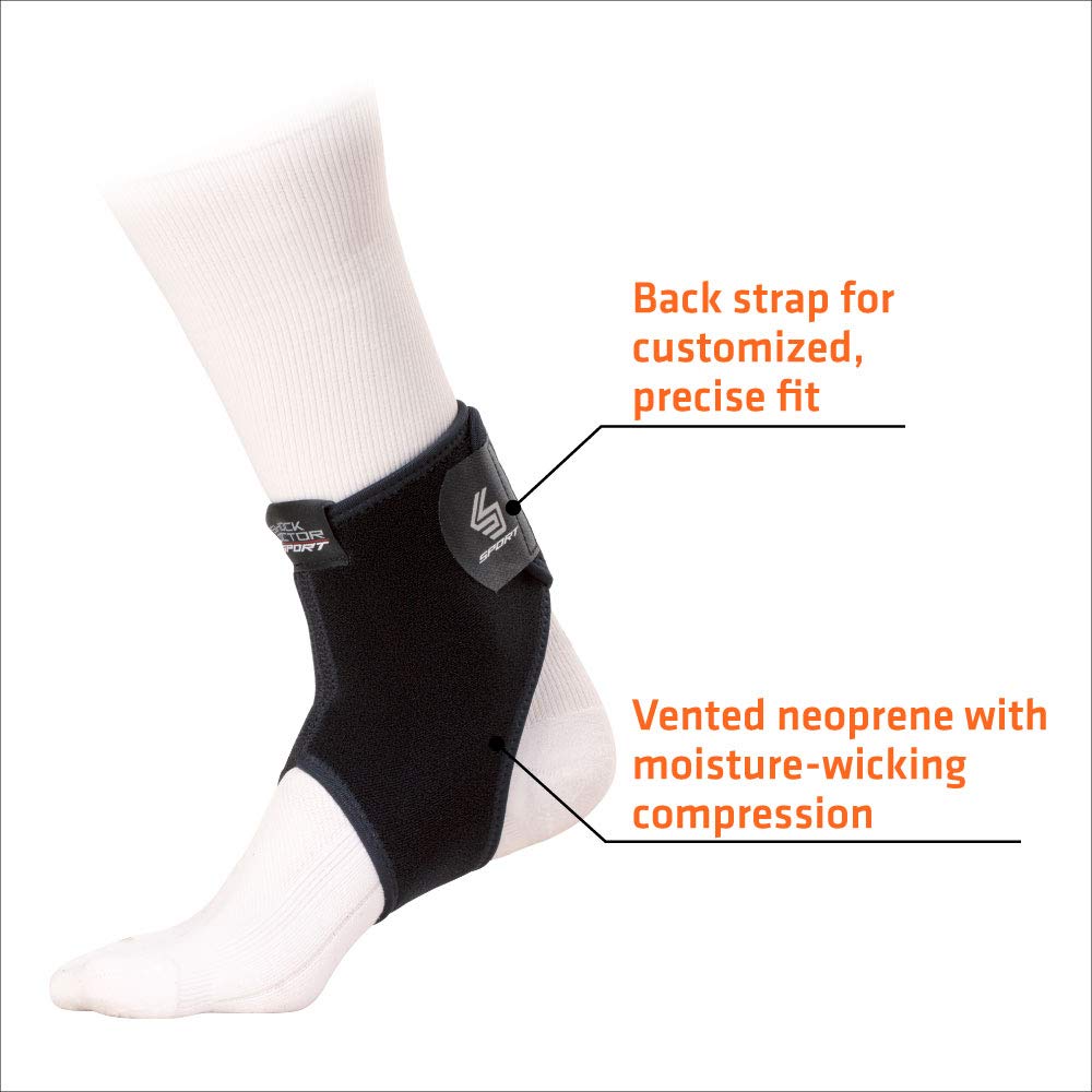 Shock Doctor Ankle Comp SLV Wrap Blk S