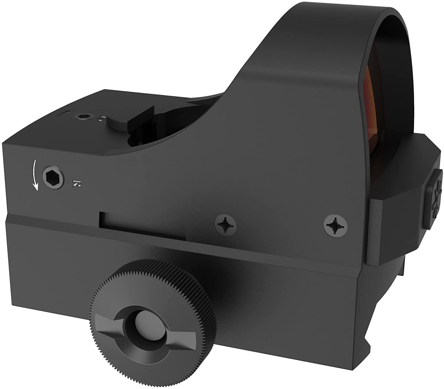 ZONGER Open-Single Point Electronic Red Dot Sight | Reflex Sight | Fit Picatinny Rail | Black