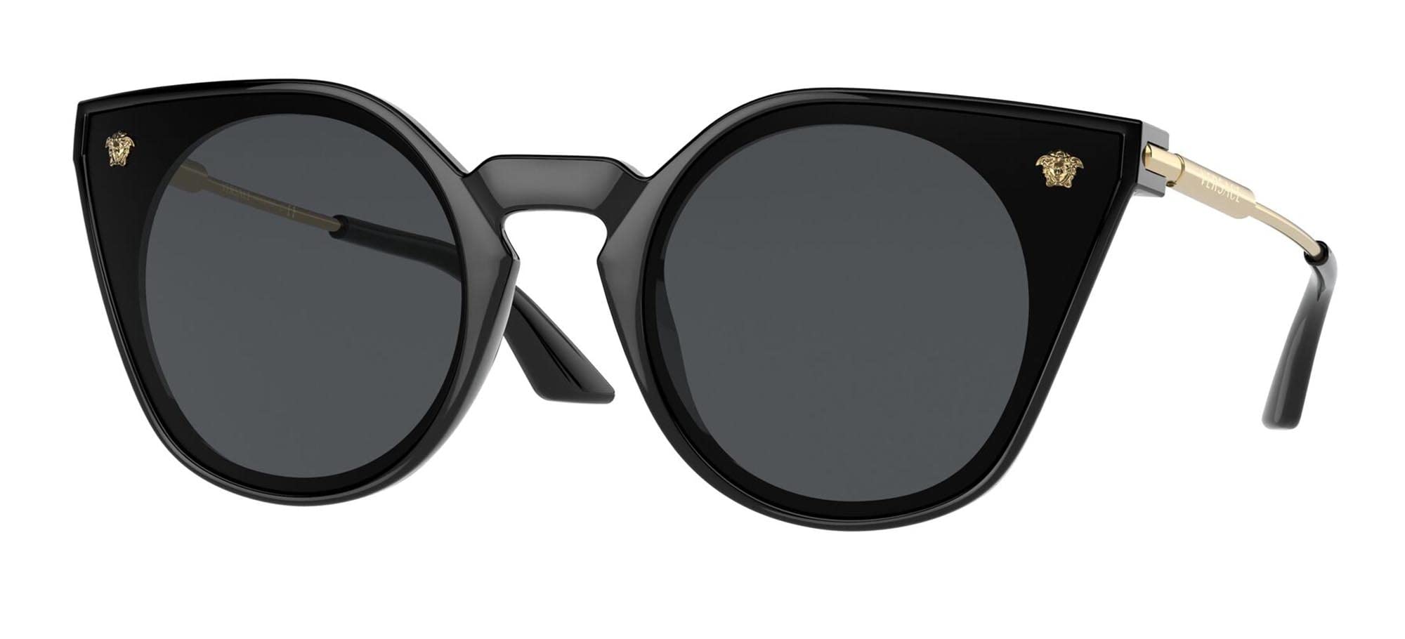 Versace Woman Sunglasses Black Frame, Dark Grey Lenses, 60MM