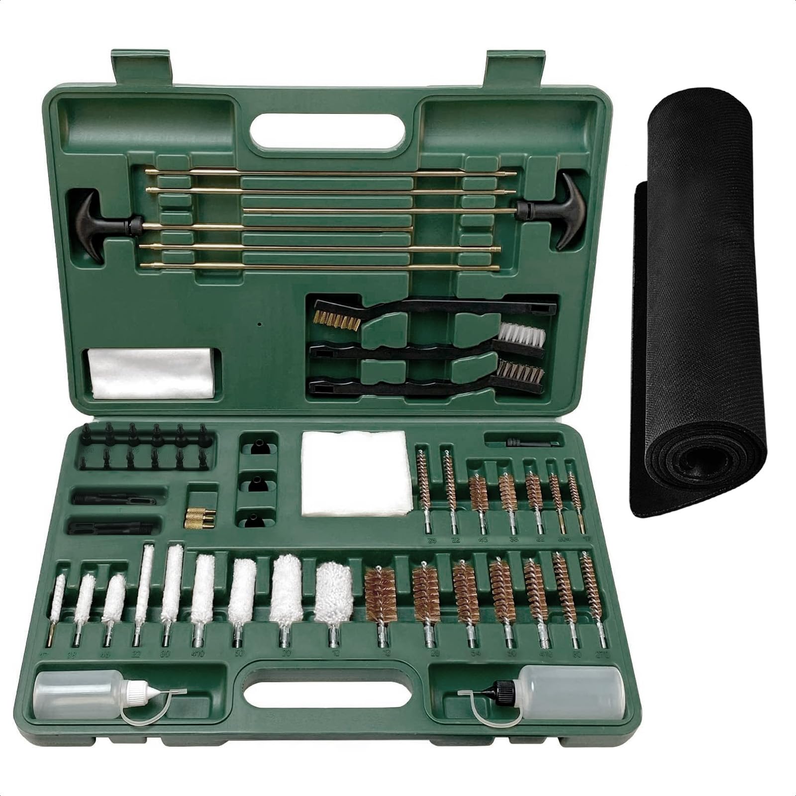 Universal Cleaning Kit with Cleaning Mat - Hand Cleaning Kits - Accessories for Men Cleaning Kit for Hunting for All Caliber