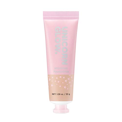 UNICORN GLOW HYDRATING FOUNDATION #2 LIGHT VANILLA Collagen Serum + Hyaluronic Acid + Ceramide Anti-Aging