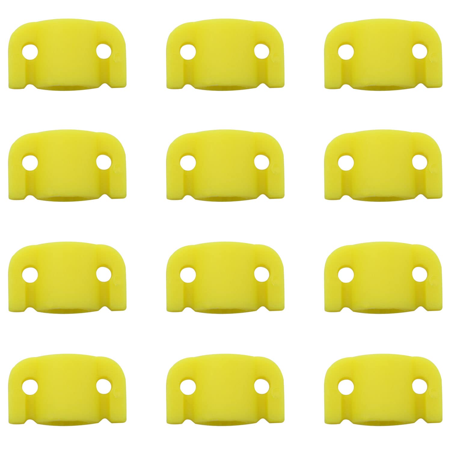 ZRM&E Archery Fish Slider 12pcs Archery Fish Slider Bow Fishing Yellow Plastic 8mm Diameter Arrow Safety Slide Hunting Equipment Accessories