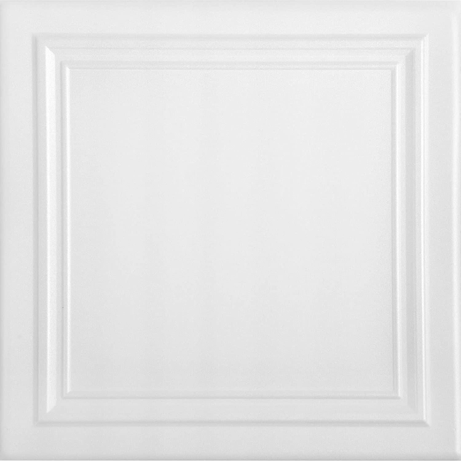 VEVOR Foam Ceiling Tiles, 19.7" x 19.7" Glue-up Ceiling Tiles, 100 pcs Lightweight Ceiling Tiles, 270 sq. ft Paintable Ceiling Tiles, 1/5" Thick Lay-in Ceiling Tile Pack for Roof and Wall Decoration