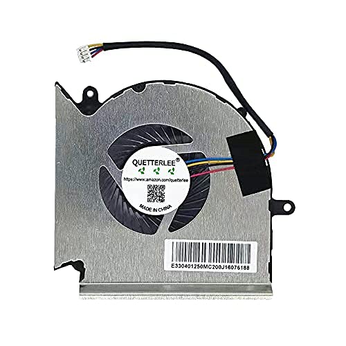 QUETTERLEE Replacement New GPU Cooling Fan for MSI GE63 GL63 GV63 GP63 GP73 GE73 GL73 GE63VR GE63VR-7RE GE63VR-7RF GE73VR GE73VR-7RE GE73VR-7RF MS-16P1 16P7 MS-17C1 Series Fan PAAD06015SL N384 Fan