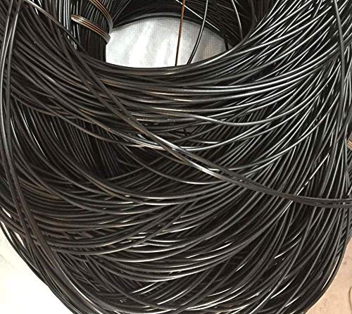 Synthetic Black Woven Round Rattan, PE Plastic Round Rattan, Woven Repair Rattan Chair, Woven Wicker Suitable for Woven Repair Chair, Table, Storage Basket (Black)