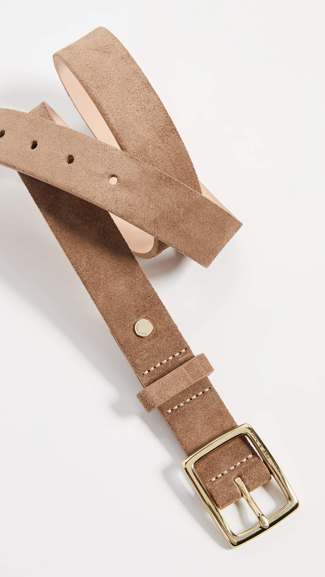 rag & bone Women's Boyfriend Belt, Camel, Tan, M
