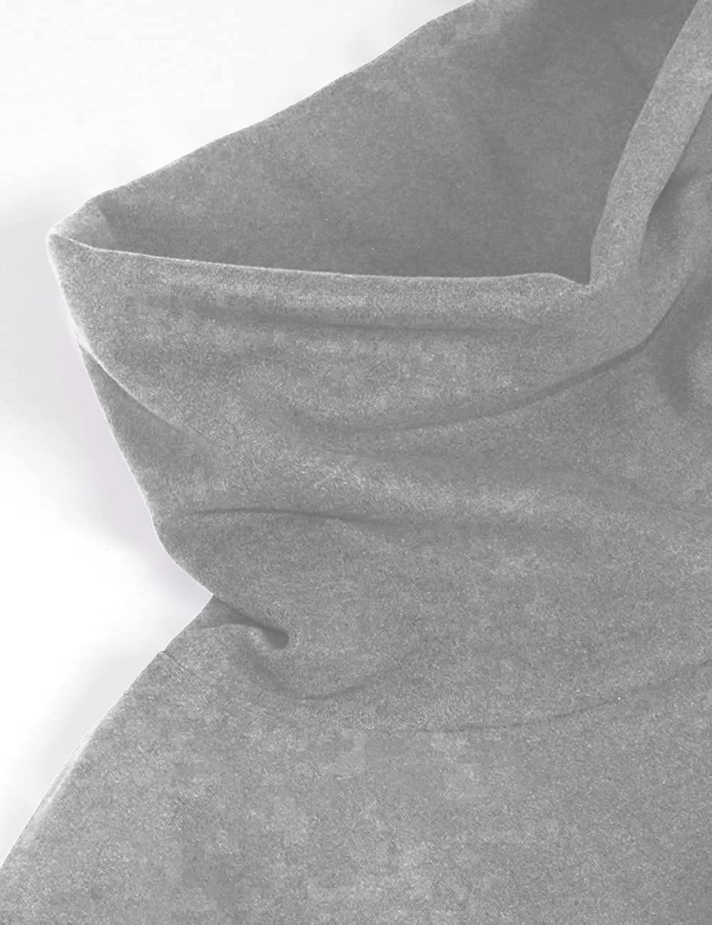 XIAGRKUI Women Plus Size Mock Turtleneck Tops Long Sleeve Stretch Slim Fitted Base Layer Shirt Grey 3XL