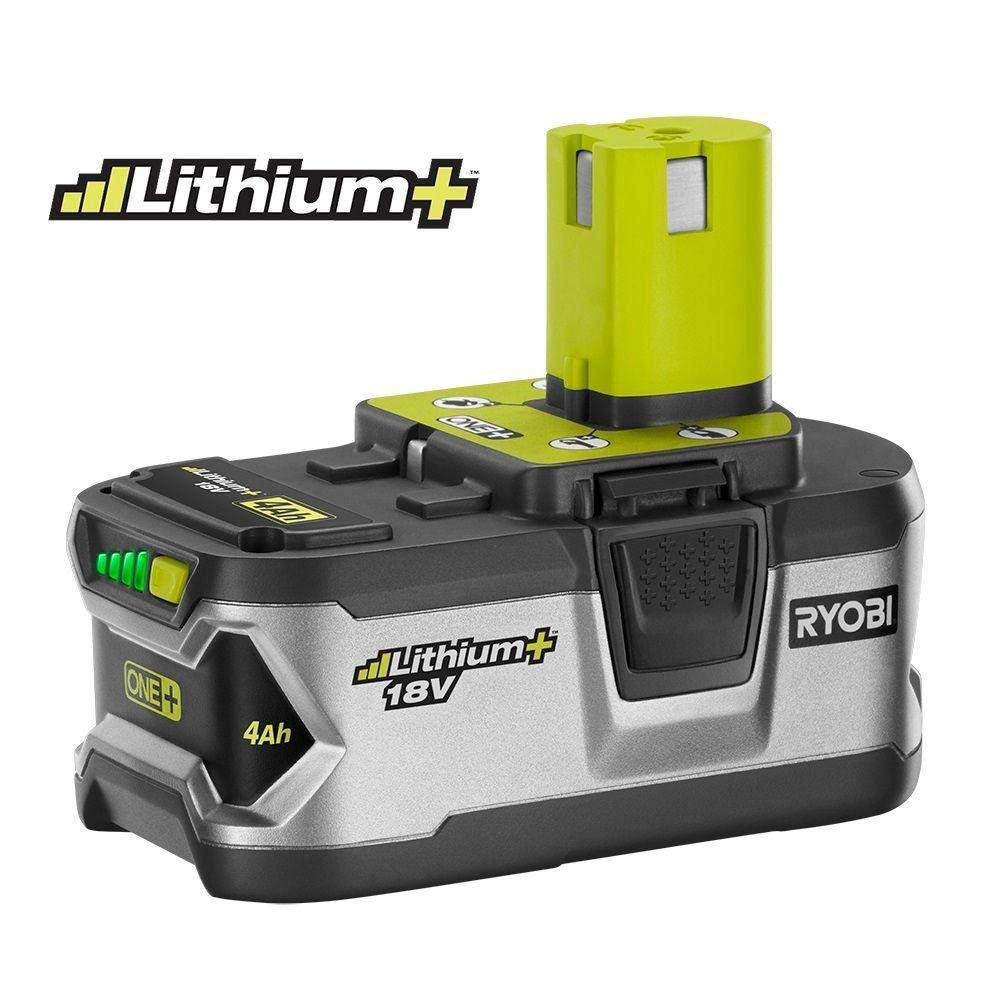 RYOBI P737 18-Volt ONE+ Cordless Power Inflator with P108 18-Volt ONE+ Lithium-Ion 4.0 Ah Lithium+ High Capacity Battery