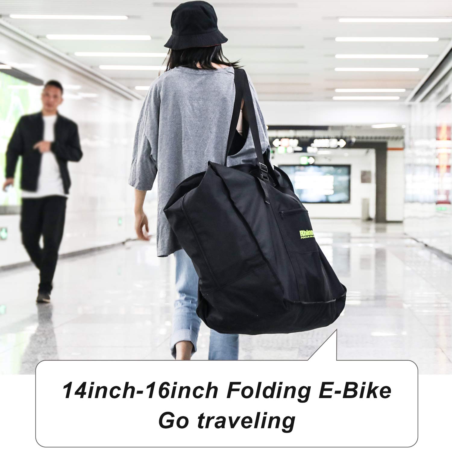 Rhinowalk Folding Bicycle Carry Bag Portable Bike Luggage 14-20 inch for Travel Transport Storage