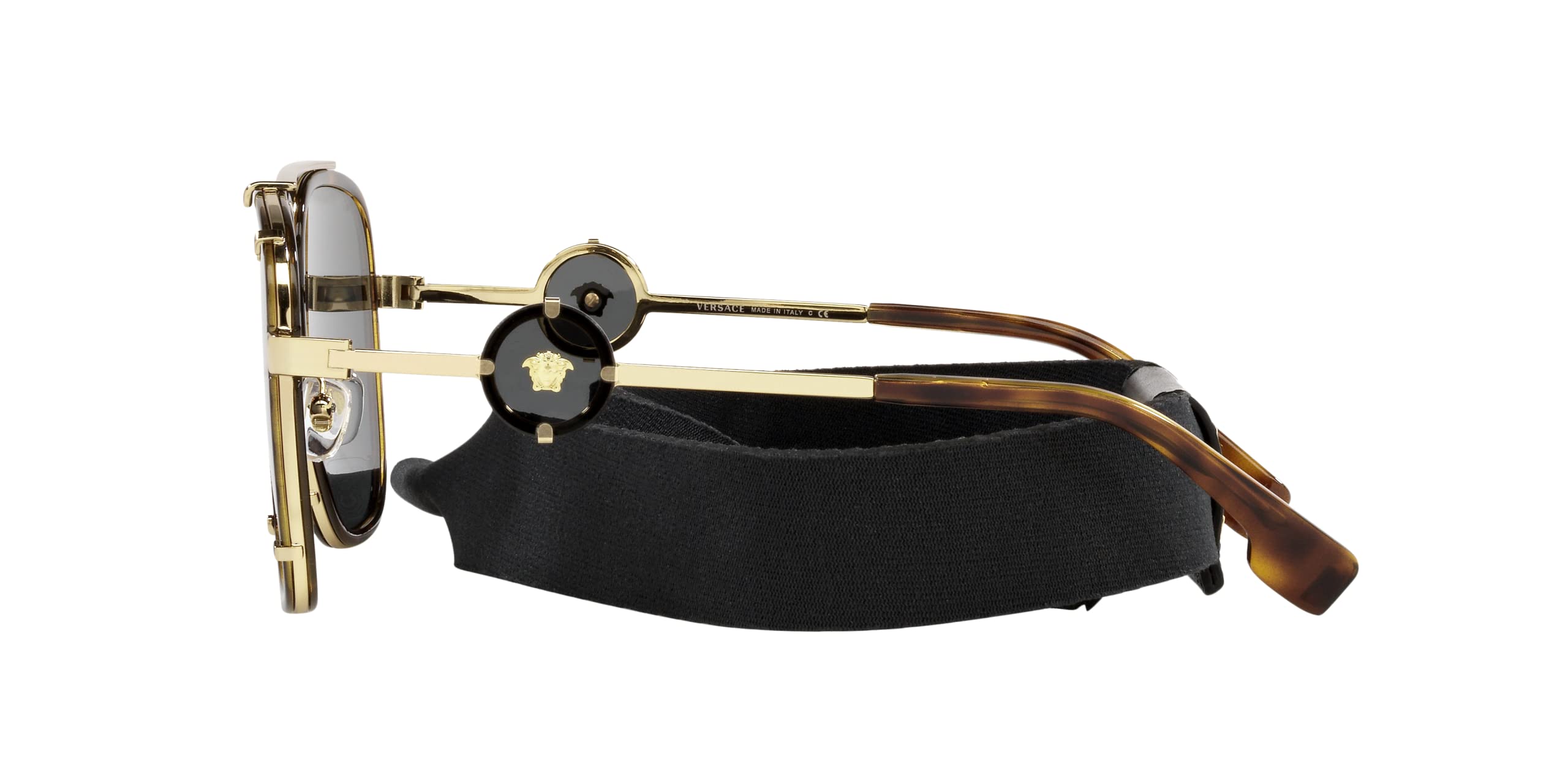 Versace Man Sunglasses Black Frame, Dark Grey Lenses, 60MM