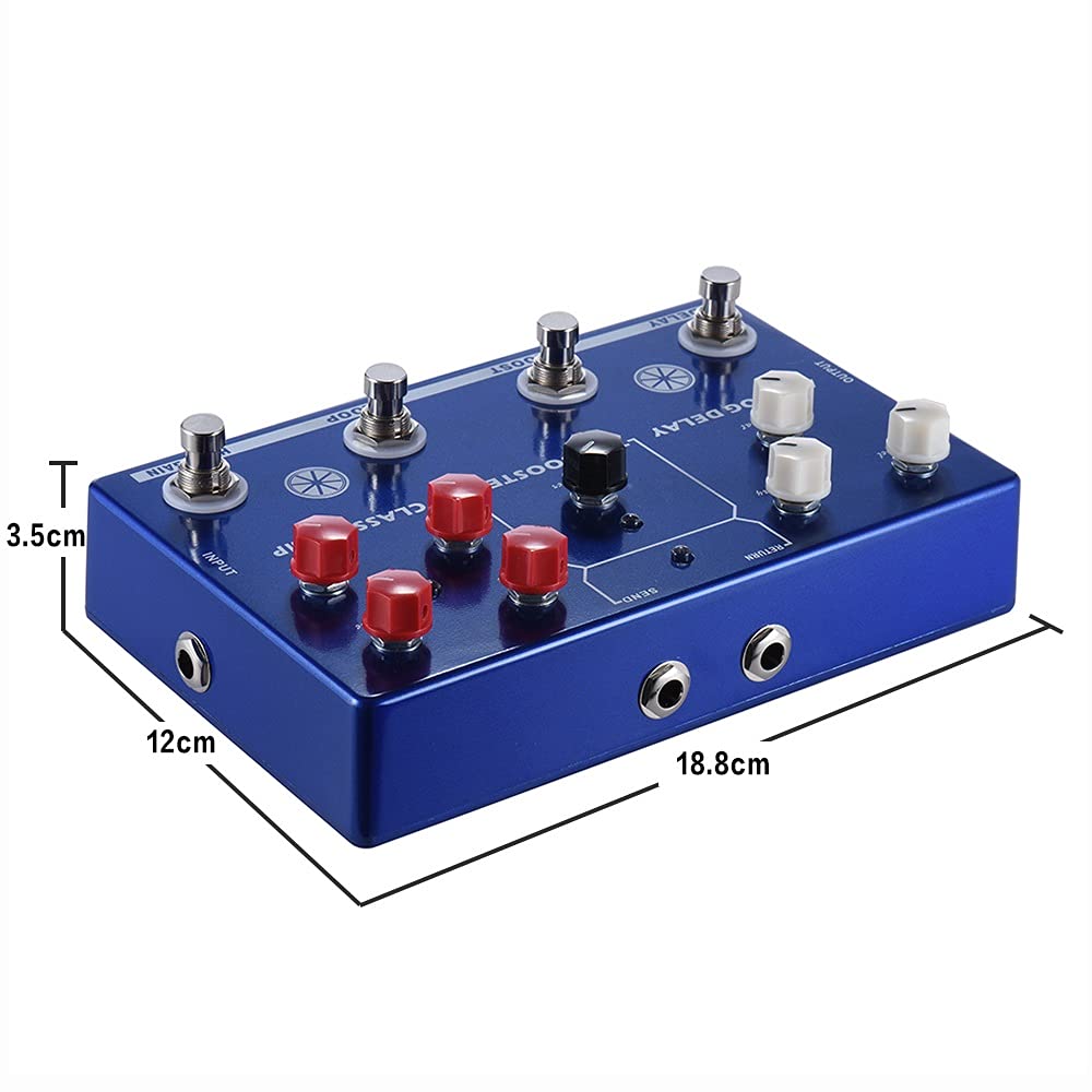 ZYZMH Multi-Effects 4-in-1 Guitar Effect Pedal Tone MAKESTATON Guitar Pedal Processor Classic AMP Booster Analog Delay Guitar Accessor