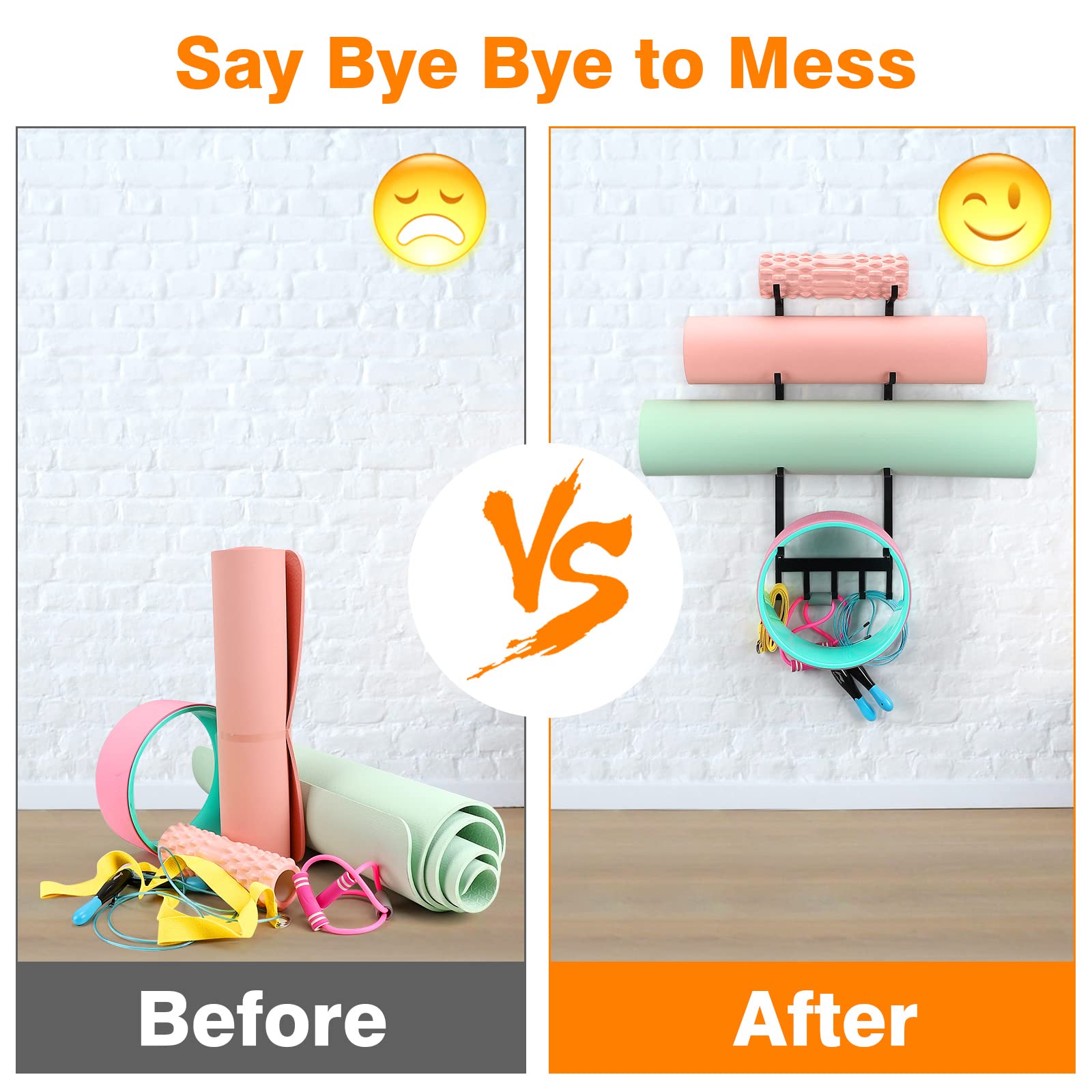 yoga mat holder wall mount