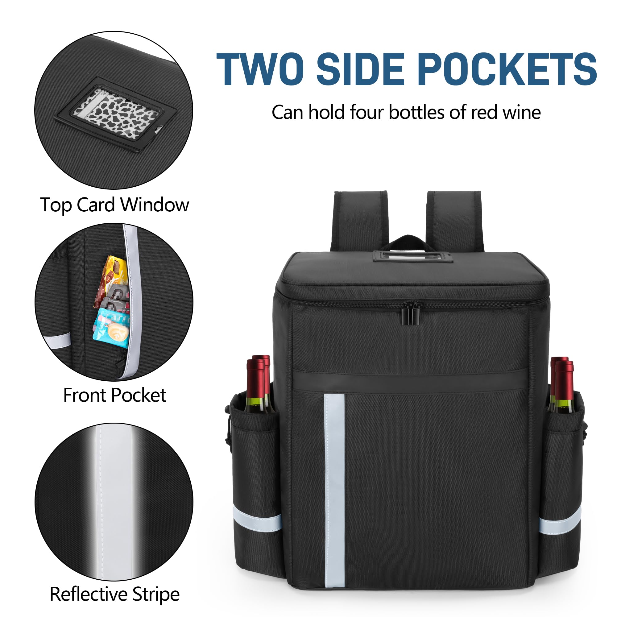 Trunab Insulated Cooler Backpack 30 Cans Soft Leak-Proof Cooler Bag, Lightweight Backpack Cooler for Lunch,Beach, Hiking, Camping, Picnic, Fishing, Travel, 30 Cans