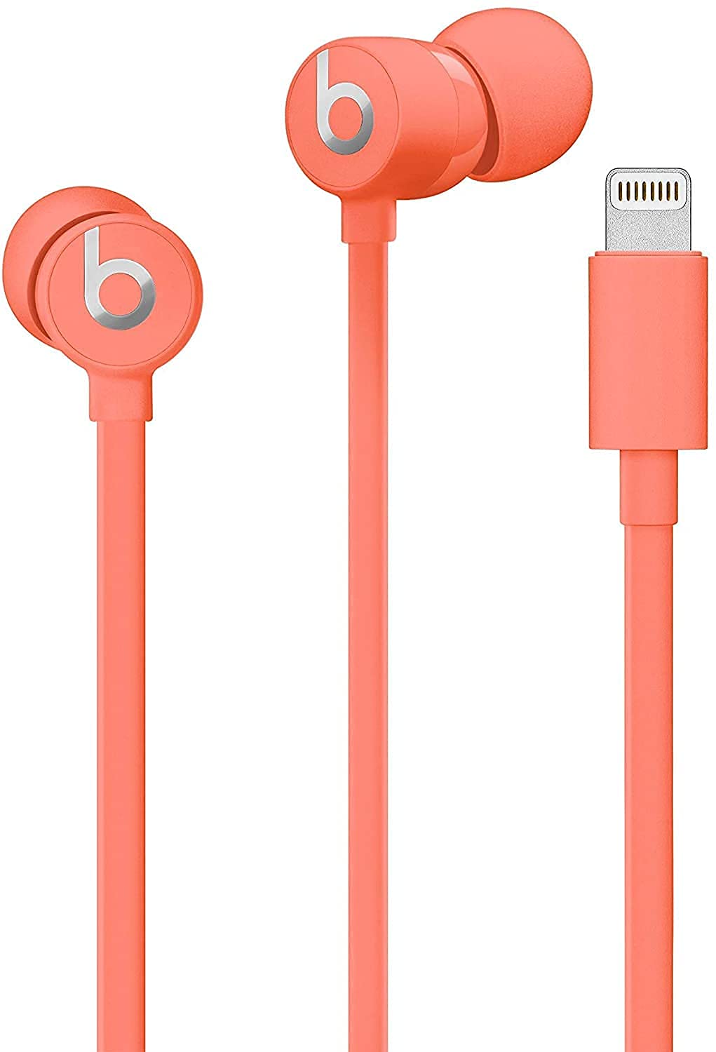 urBEATS 3 Beats in-Ear Wired Earphones with Lightning Connector Plug - Built in Mic & Deluxe Case (Coral) (Renewed)