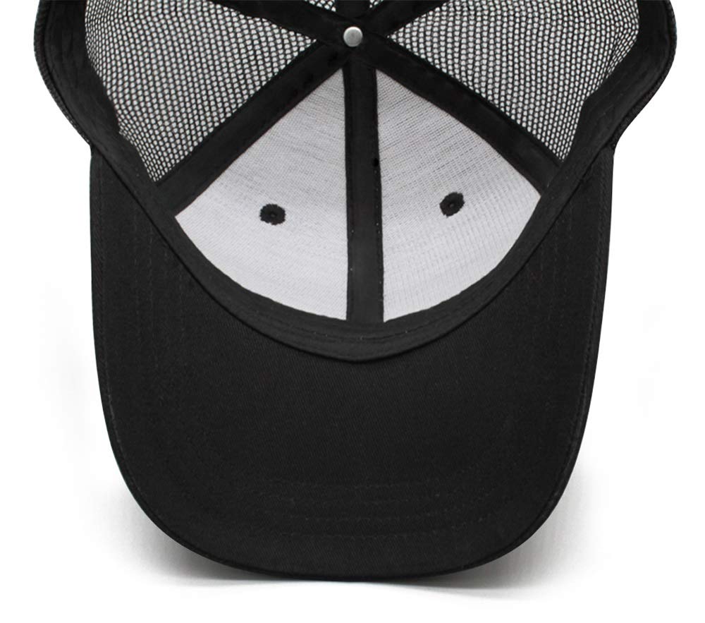 Univeins Embroidered Trucker Hats for Mens Hat Snapback Hat Baseball Cap Adjustable Dad Hats for Men Women Black