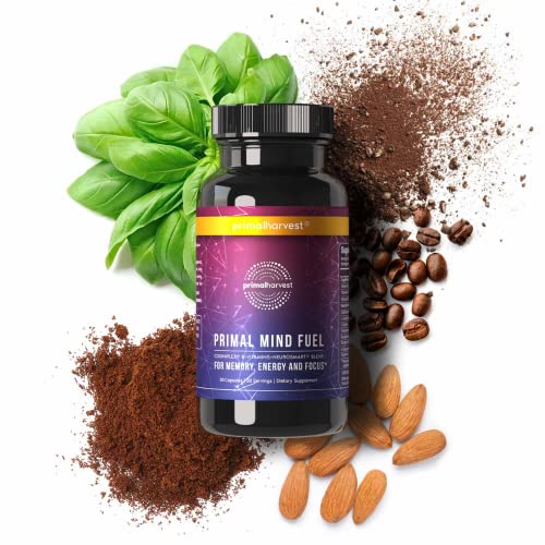 Primal Harvest Primal Mind Fuel & Multivitamin Supplements for Women and Men Multi Vitamin Capsules and Mind Fuel Brain Booster Pills Bundle