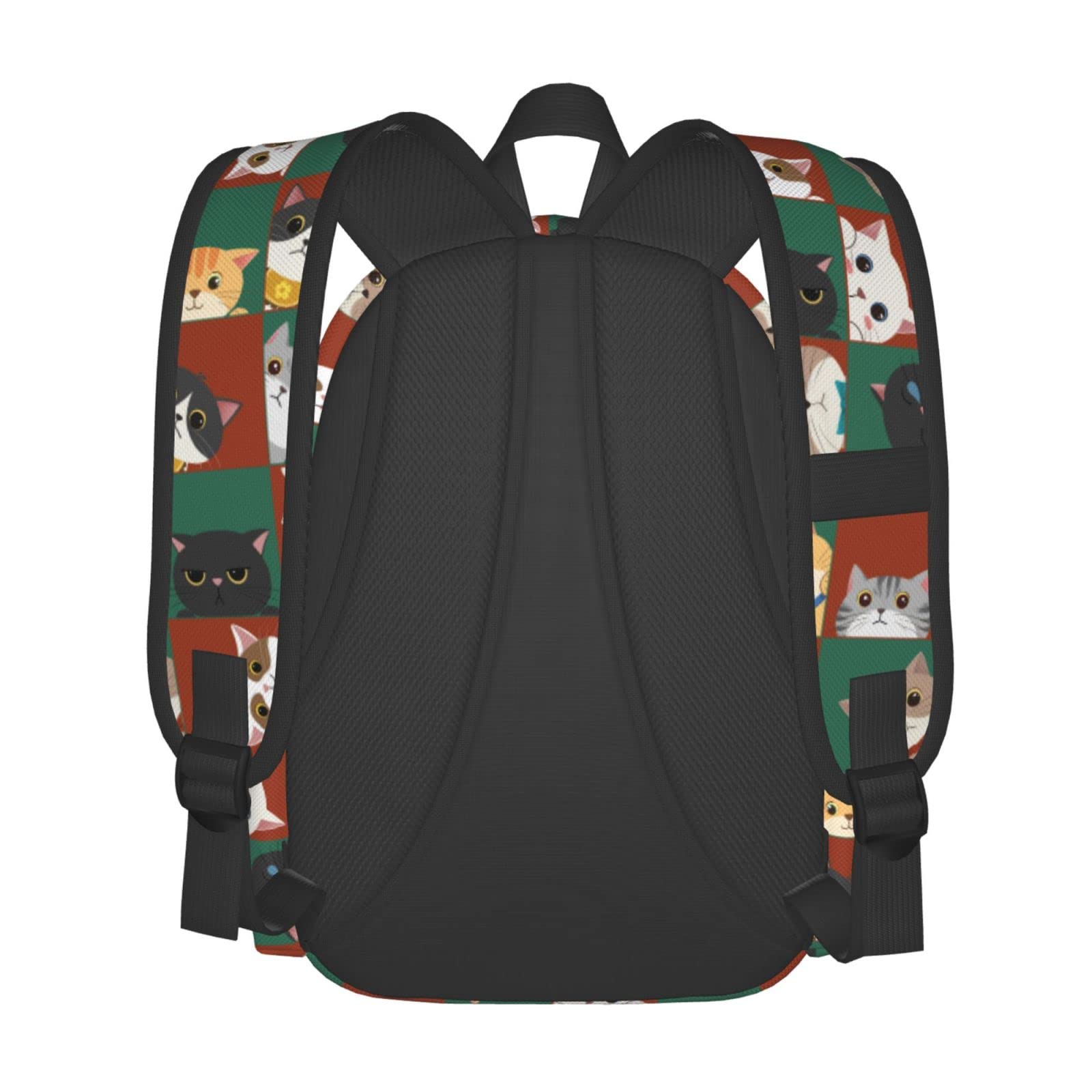 Shoggoth Cat Backpack 17 Inch Cute Cats Print Casual Daypack Lightweight Women's Laptop Backpack Campus Travel Bag for Women Man Hiking