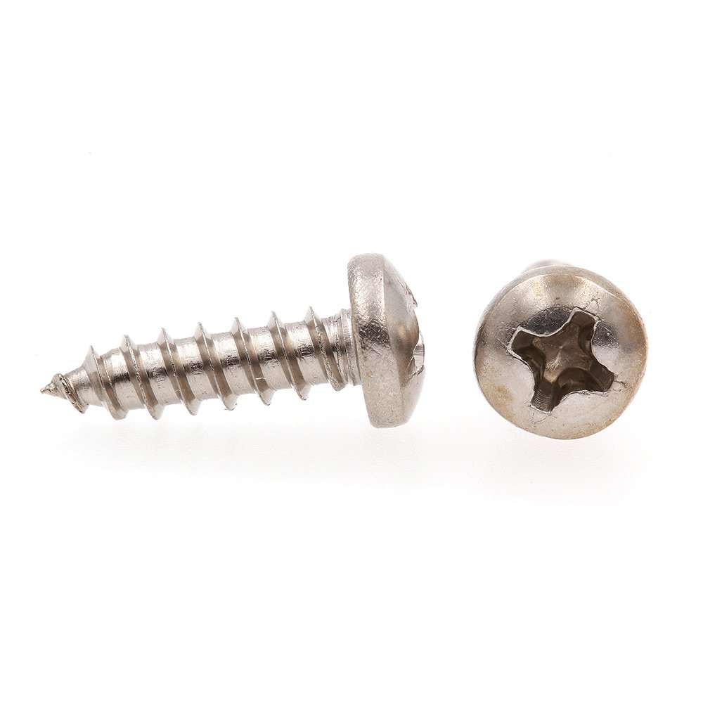Prime-Line 9019225 Sheet Metal Screw, Self-Tapping, Pan Head Phillips, #6 X 1/2 in, Grade 18-8 Stainless Steel, Pack of 100