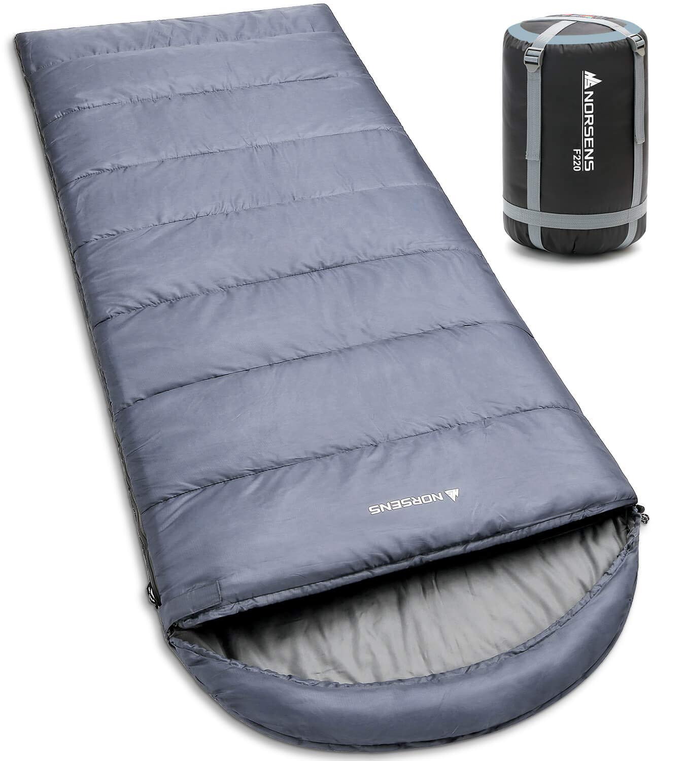 Norsens Hiking Camping Backpacking Sleeping Bag Lightweight/Ultralight Compact, 0 Degree Cold Weather sleeping bags for Adults