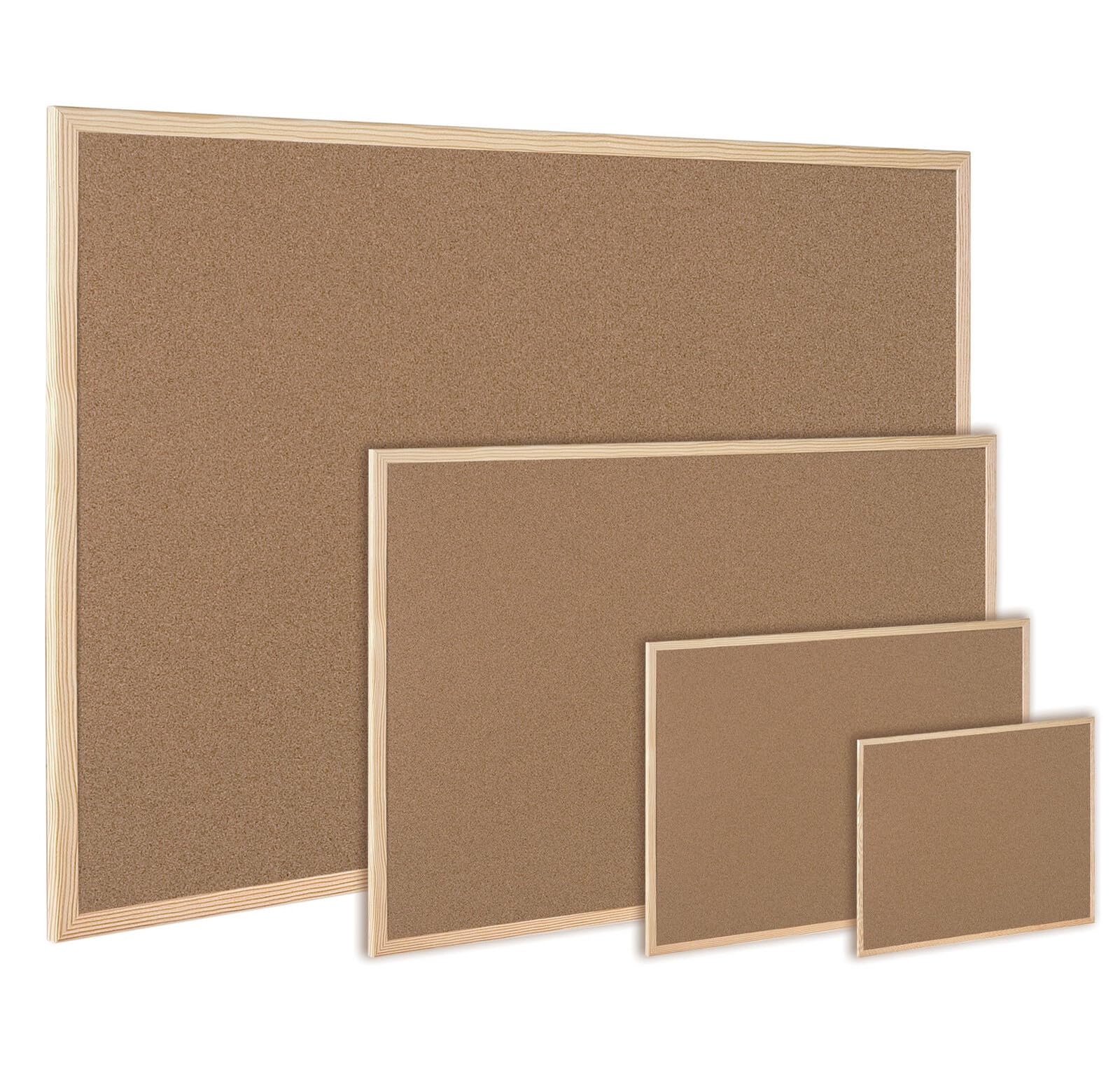 Q-Connect Wooden Frame 900 x 1200 mm Cork Board,Light Brown