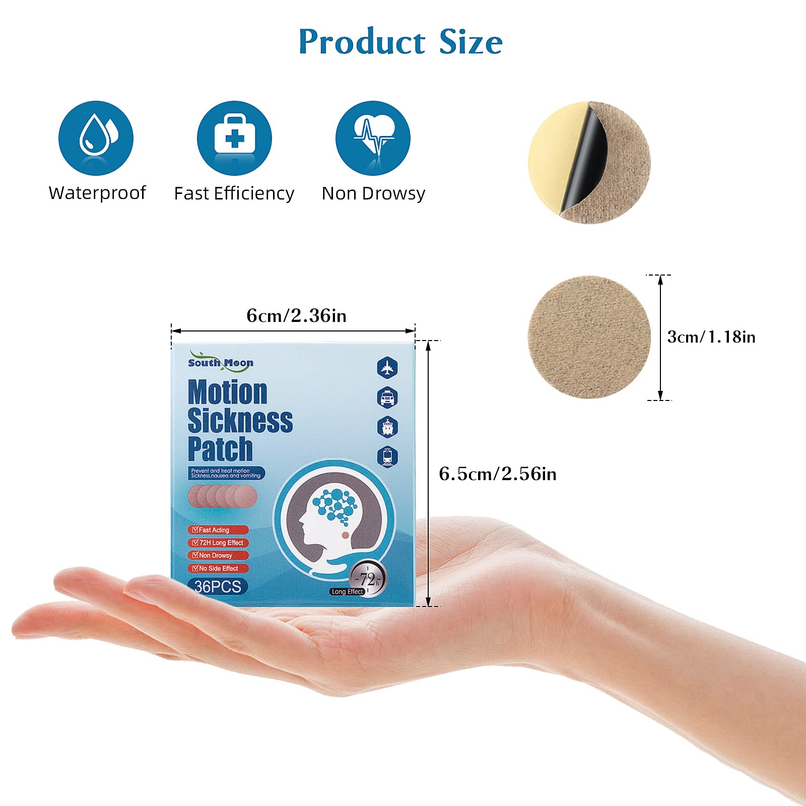 Seazoon 36 Pcs 36Pcs Motion Sickness Patches & Sea