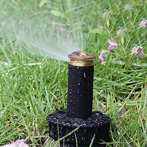 QIHONG 90/180/360 Degrees Adjustable Pop-up Lawn Sprinklers Retractable Irrigation Mist Spray Nozzle/Dripper for Lawn/Garden/Yard/Planter Beds