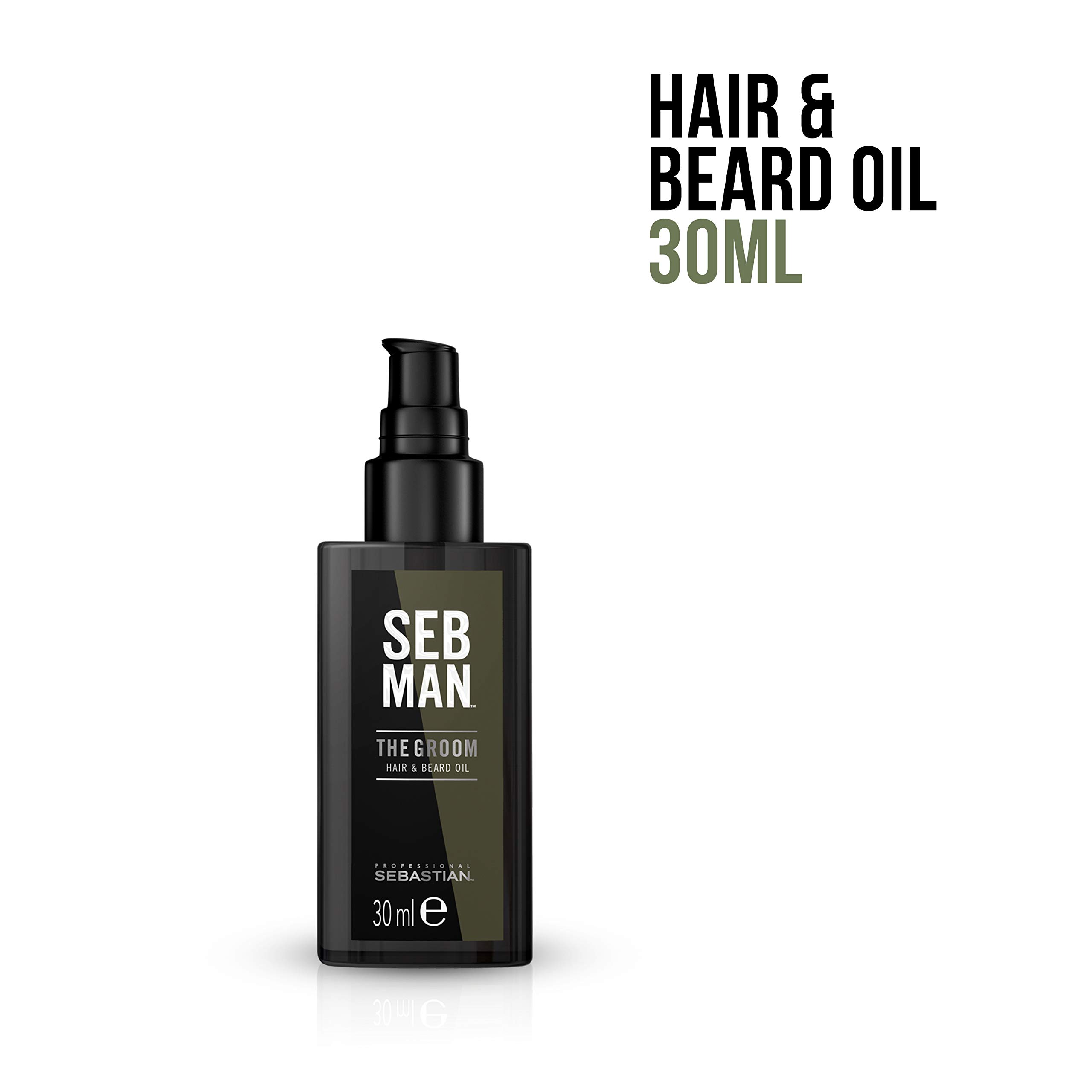 SEB MAN The Groom by Sebastian, Men's Hair & Beard Oil, 1 oz.