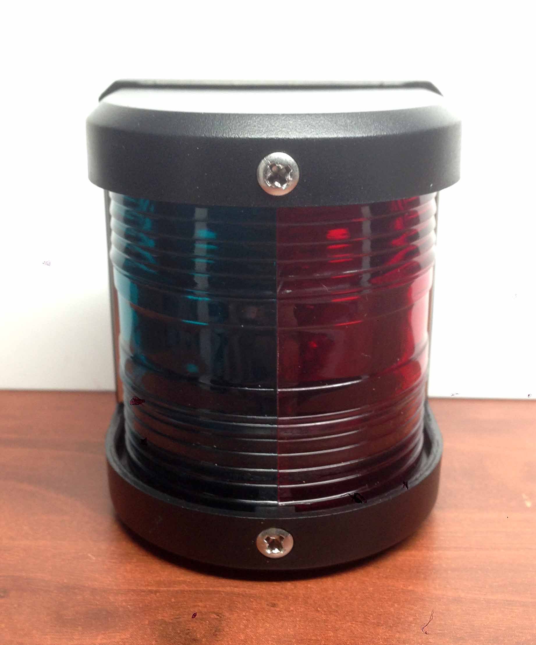 Pactrade Marine Boat Pontoon LED Navigation Light Black ABS Plastic Housing Boats Up to 12M Waterproof IP:66 Surface Mount 2NM (Combo Green and Red Bow)