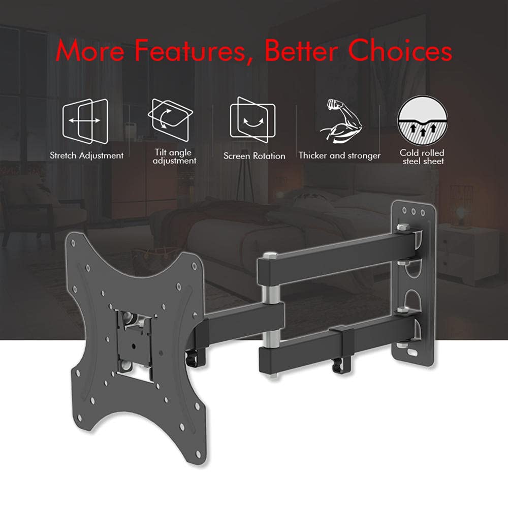 Universal Tv Stand Height Adjustable Tv Mount Stand Table Top Tv Base with Heavy-Duty Base for 32-55 Inch Led Flat Screen Tvs Hold Up to 88Lbs