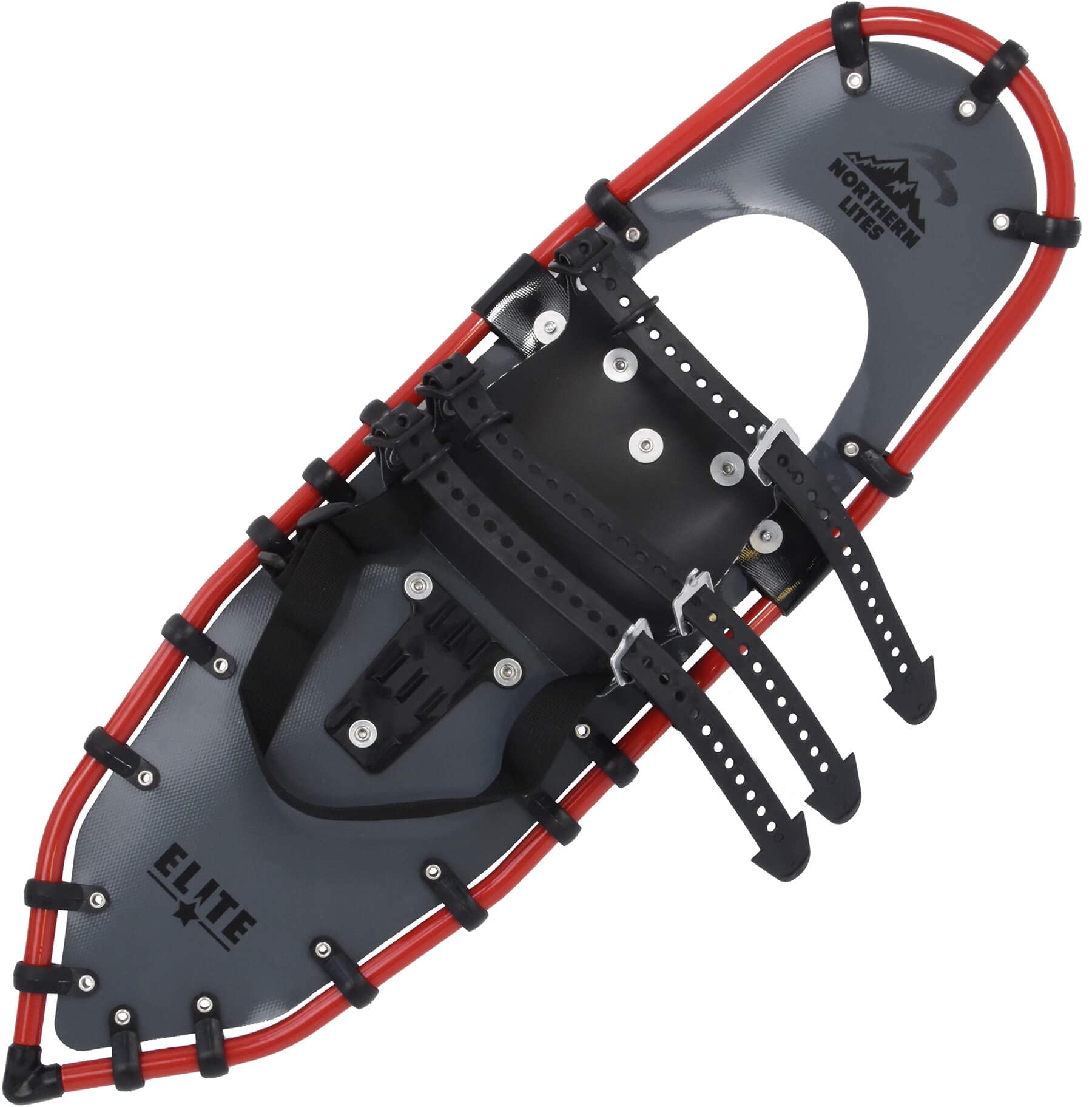 Northern Lites Elite Ultralight Unisex Snowshoes, Tru Trak Binding, Red