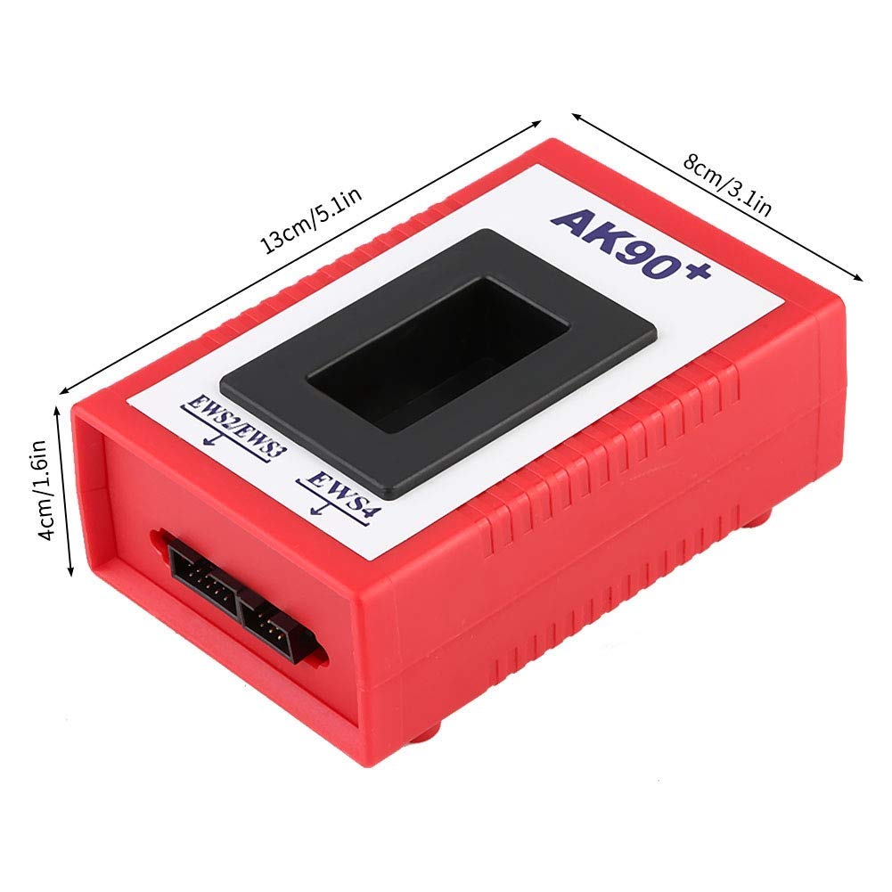 Qiilu AK90+ Key Programmer for EWS Auto Key Programmer AK90+ Car Key Programmer V3.19 Match Diagnostic Tool for EWS AK90 Key-PROG