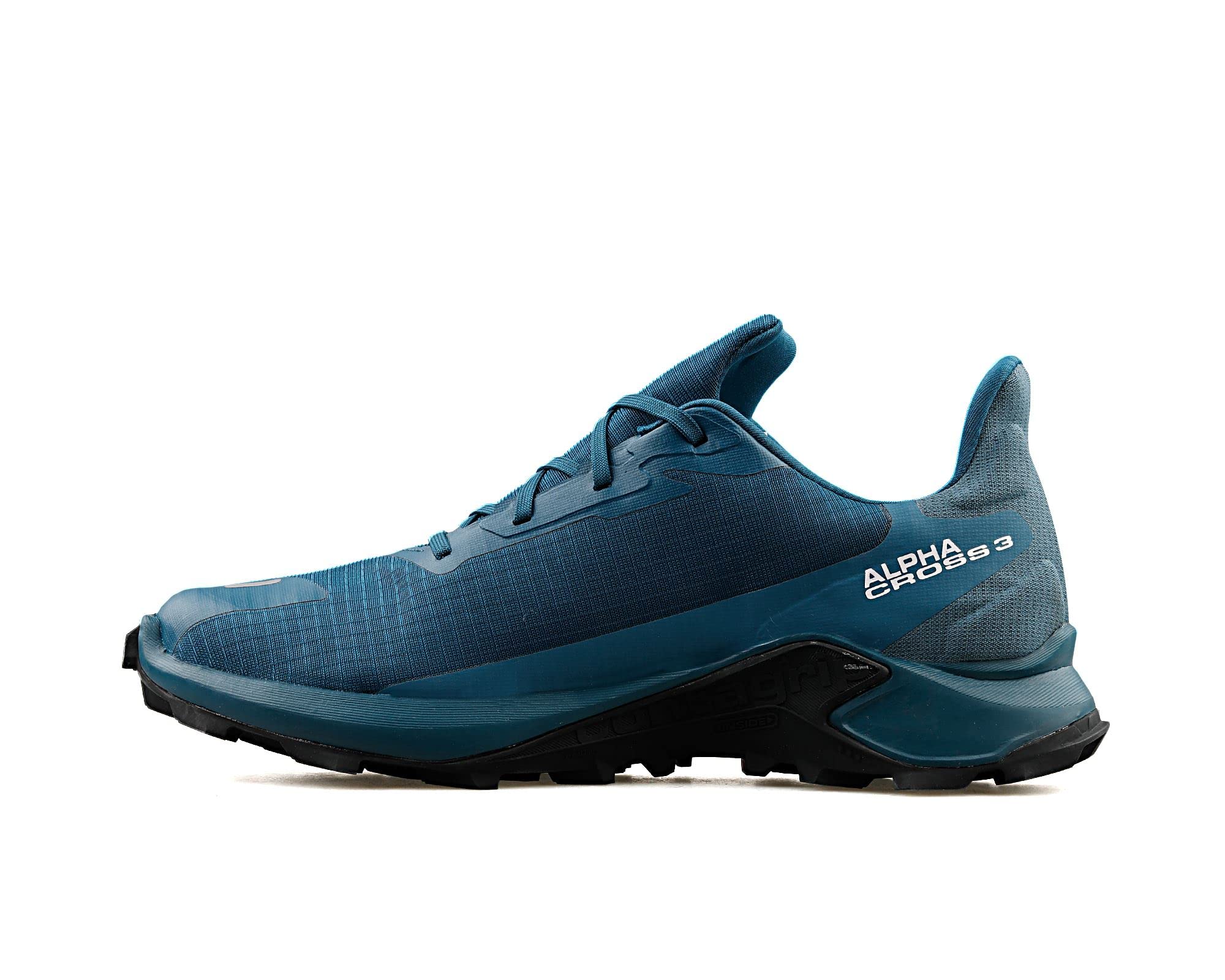 Salomon ALPHACROSS 3 Gore-TEX Trail Running Shoes for Men, Legion Blue/Mallard Blue/Night Sky, 8