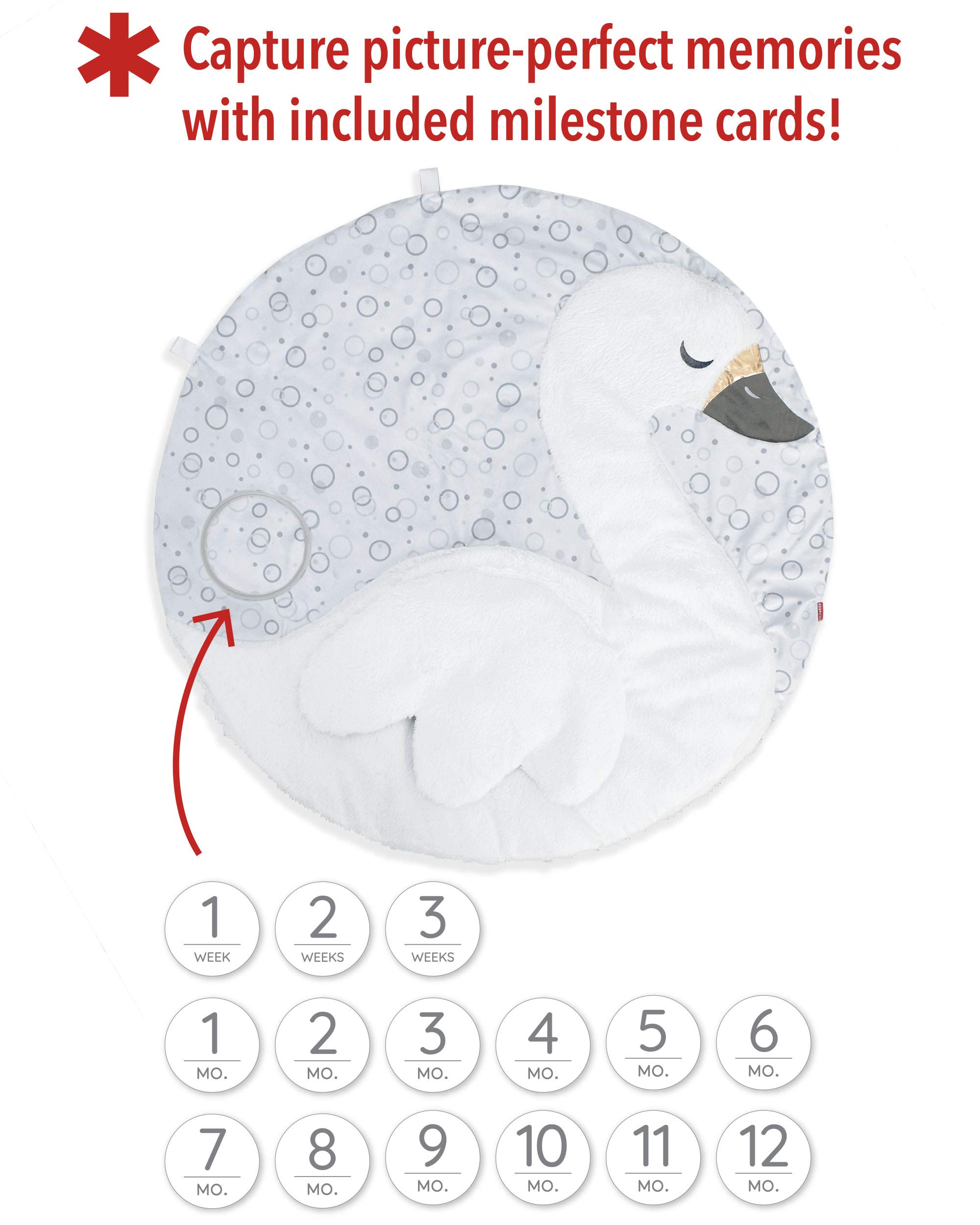 Skip Hop Baby Milestone Blanket, Little Swan