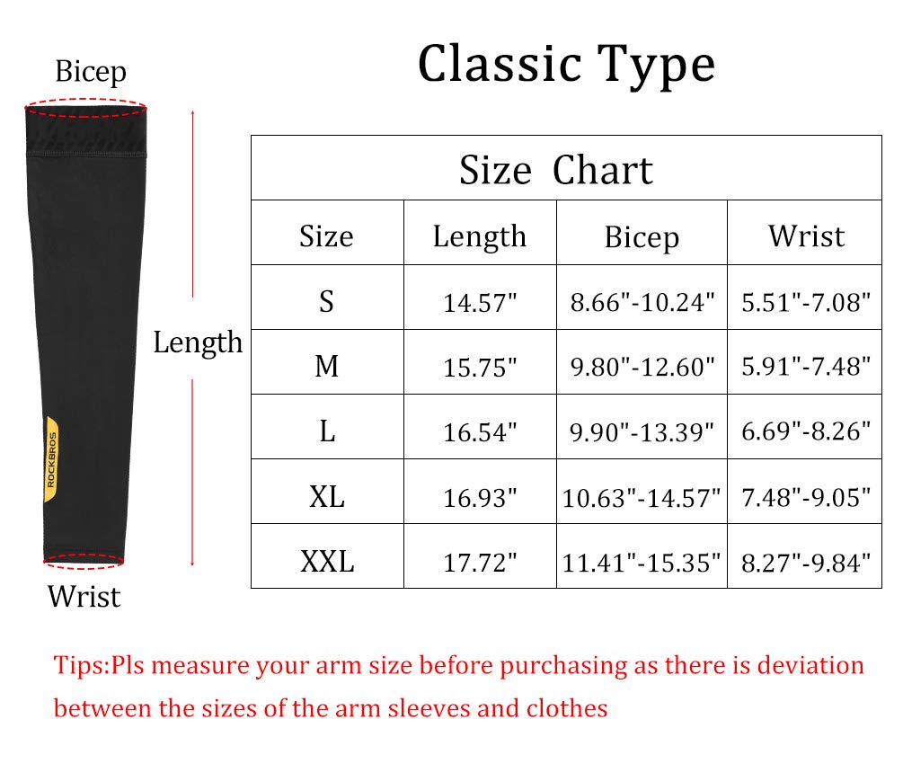 ROCKBROS Sun Protection Arm Sleeves Cooling Running Golf Fishing Cycling Arm Sleeves