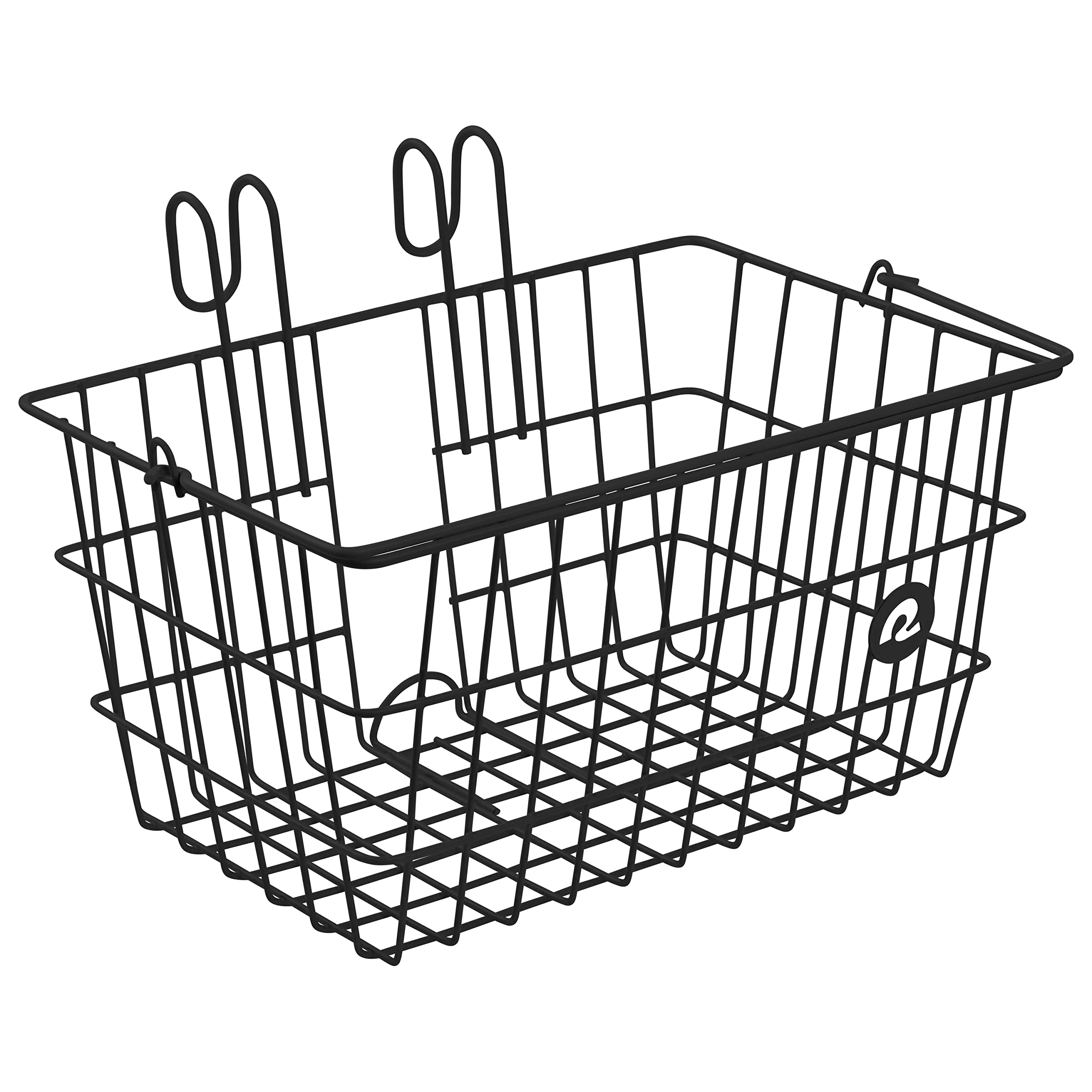 Retrospec Detachable Steel Apollo-Lite Lift-Off Front Bike Basket with Handles, Silver