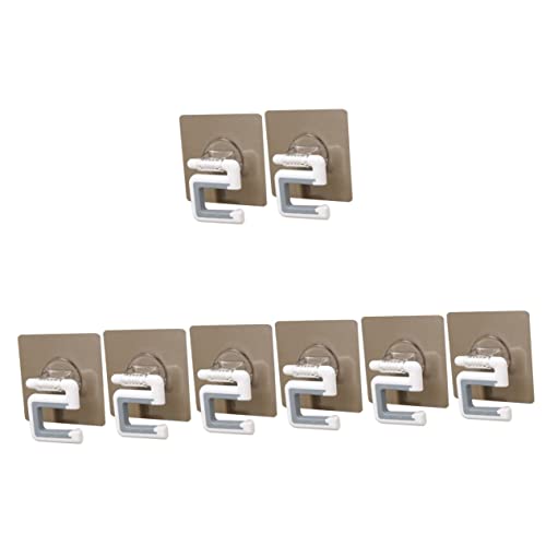 Zerodeko 8 pcs mop Holder House Organization Must Haves Broom Organizer Wall Mount Broom Mount Must Haves for Home Wall Broom Laundry Room mop Broom Holder Plastic Hanger mop Hook