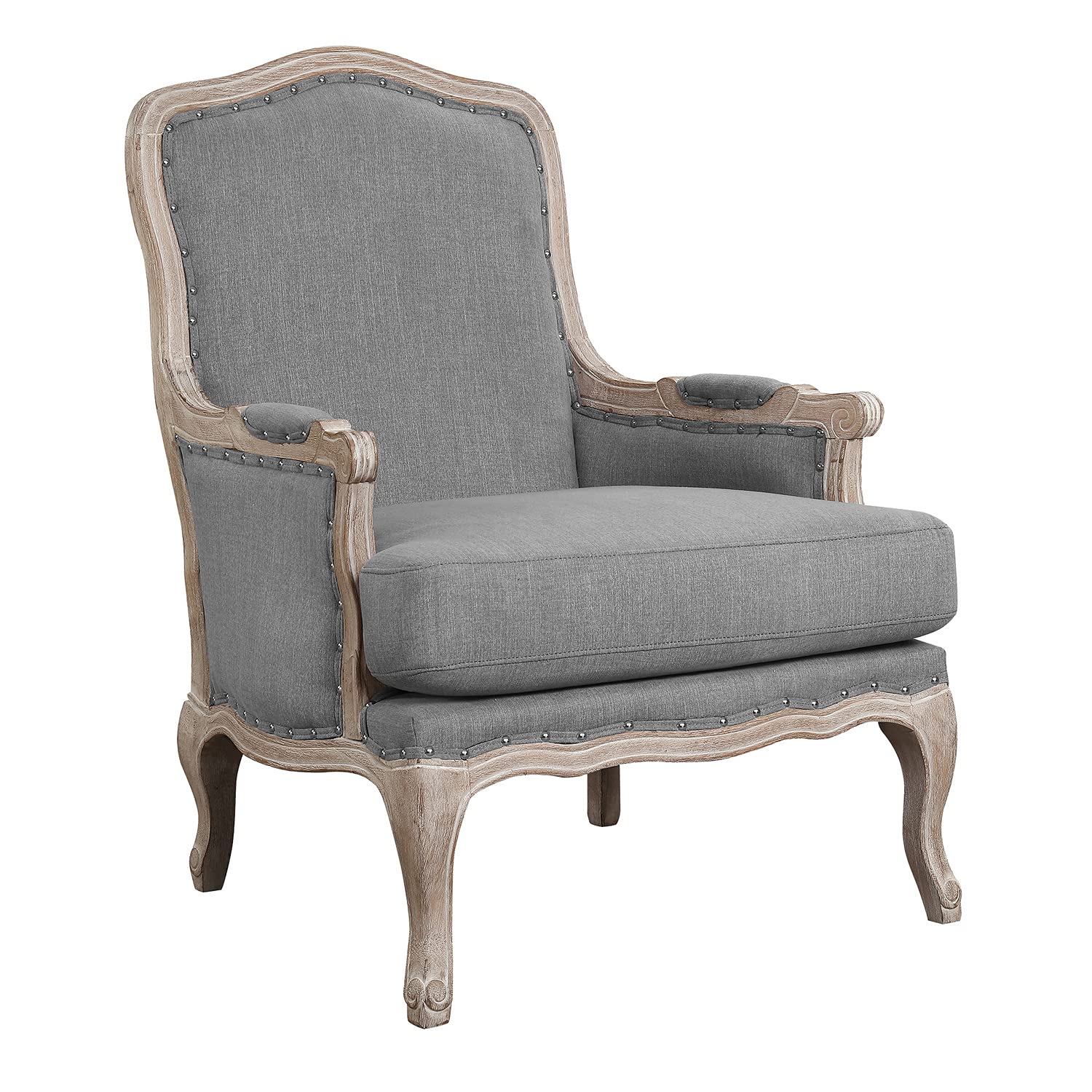 Picket House Furnishings Regal Accent Chair, Wood, Light Blue