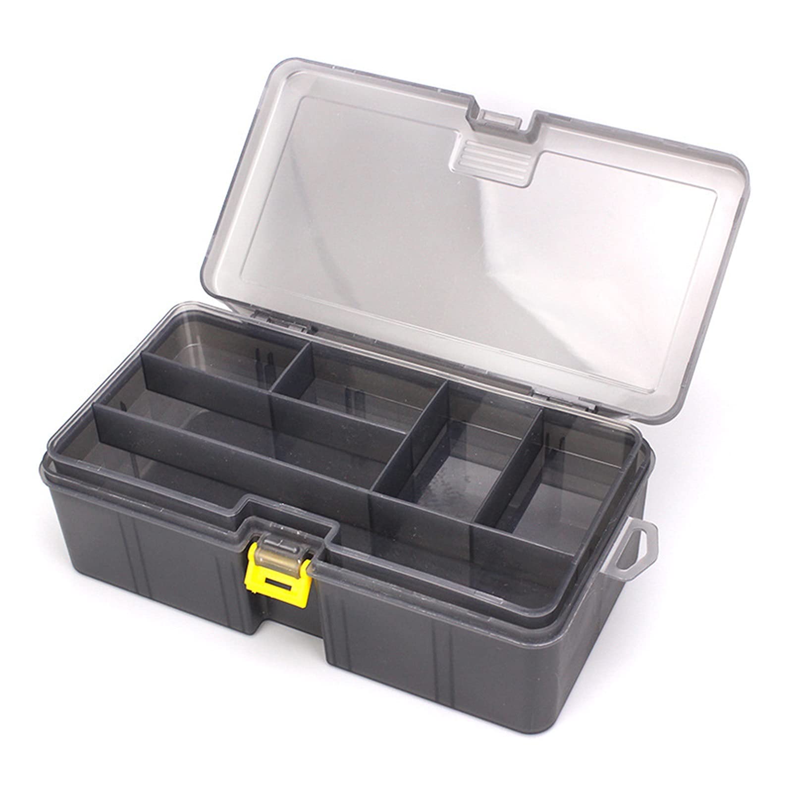 YUXI8541NO Fishing Tackle Box Double Layer Thick Lure Box Storage Box Bait Accessories Tool Box Plastic Box Fishing Gear Fishing Lure Hook Tackle Tackle Box