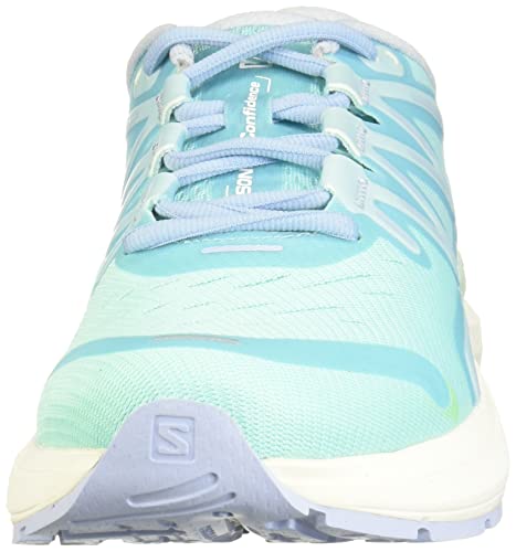 Salomon Sonic 4 Confidence Running Shoes for Women, Tanager Turquoise/White/Kentucky Blue, 8