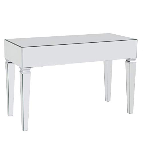 SEI FURNITURE Darien Mirrored Desk, Silver