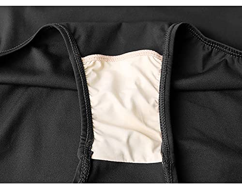 YCMI Women-Dance-Leotards-Lace-Turtleneck-Ballet-Bodysuit-Short-Sleeve-Dance-Gymnastics-Yoga-Leotards