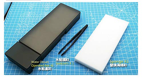Water Decals Sticker Operated Box with Decal Tweezers Model Craft Airplane Hobby Tools