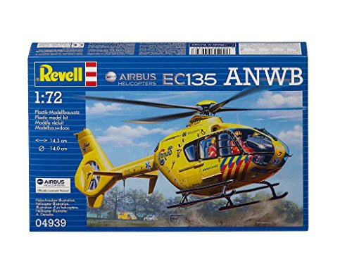 Revell Germany 1/72 EC135 Nederlandse Trauma Helicopter, Yellow, Orange, Blue, White, Grey